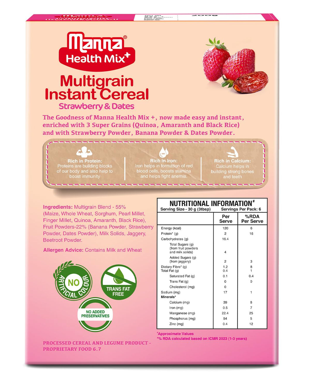 Manna Health Mix + Multigrain Instant Cereal – Manna Foods